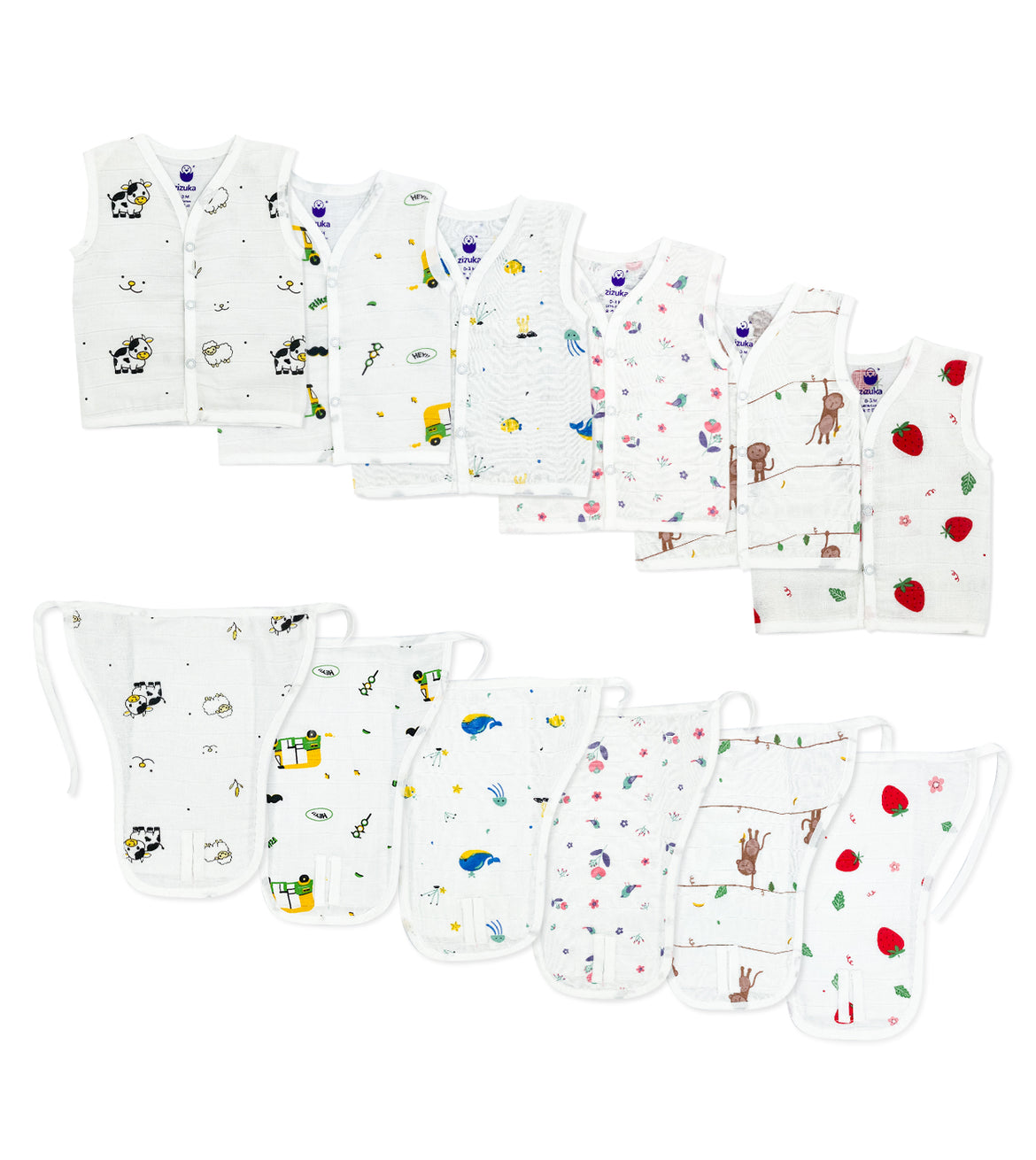 Muslin Cotton Muslin Jablas and Nappies for Baby | Zizuka – zizuka